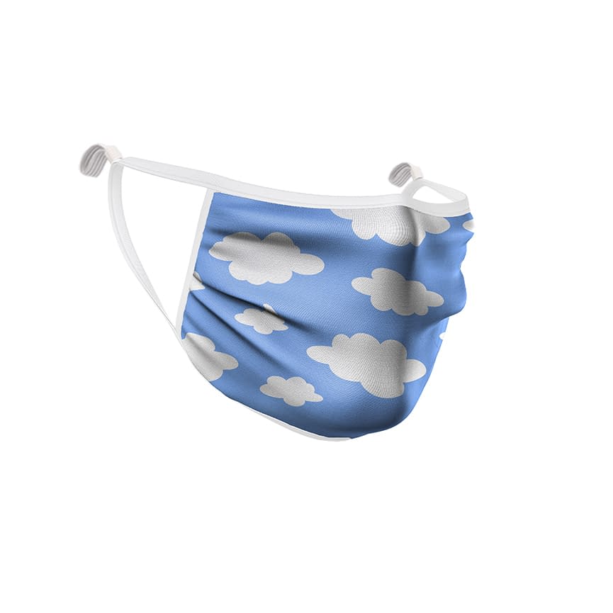 Fluffy Clouds Print Face Mask - Urban Shield - urbanshieldfacemasks.com
